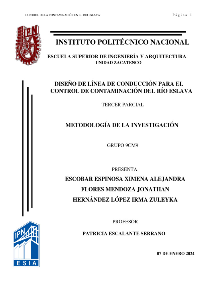 Control de Contaminación Río Eslava | PDF | Contaminación | Entorno natural