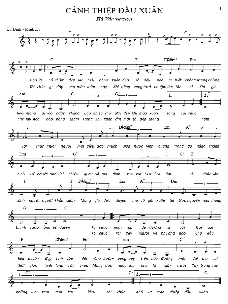 Canh Thiep Dau Xuan | PDF