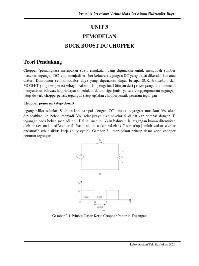 UNIT 3 Buck Boost DC Chopper La | PDF