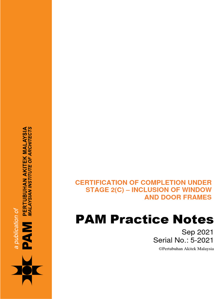 PN 5 2021 - Certification of Completion Under Stage 2C | PDF | Wall ...