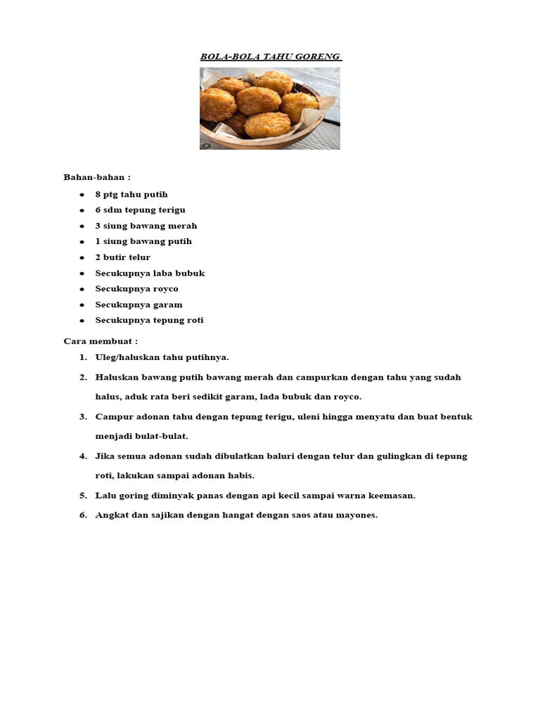 Resep Kudapan Untuk PMT Balita Dan Bumil Kek 2023 | PDF