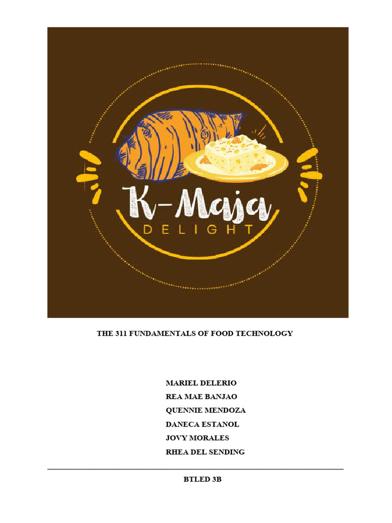 Innovative Taro Maja Recipe Guide | PDF | Fat | Food Energy