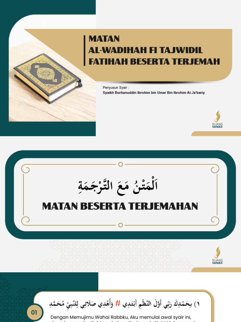 Hukum Tajwid dan Terjemahan Al-Fatihah | PDF | Agama & Spiritualitas