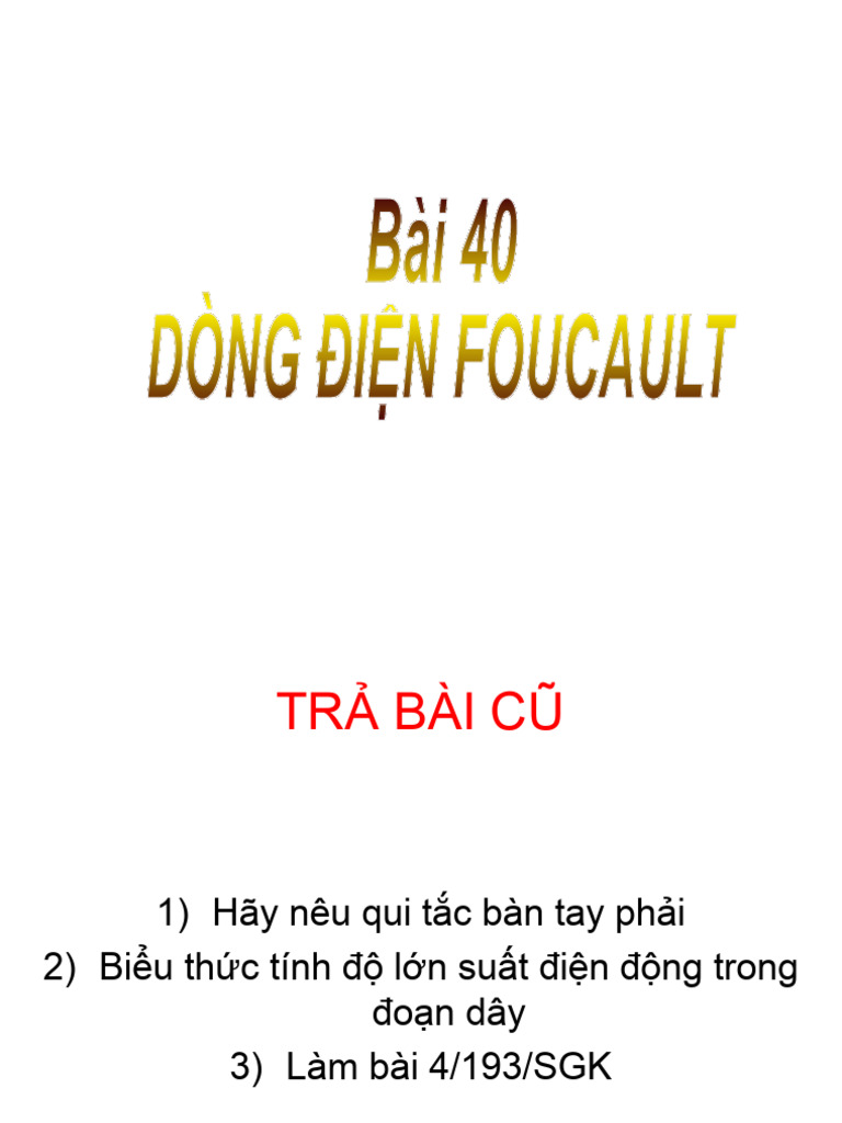 Bai 40 Dong Dien Fuco 2 | PDF