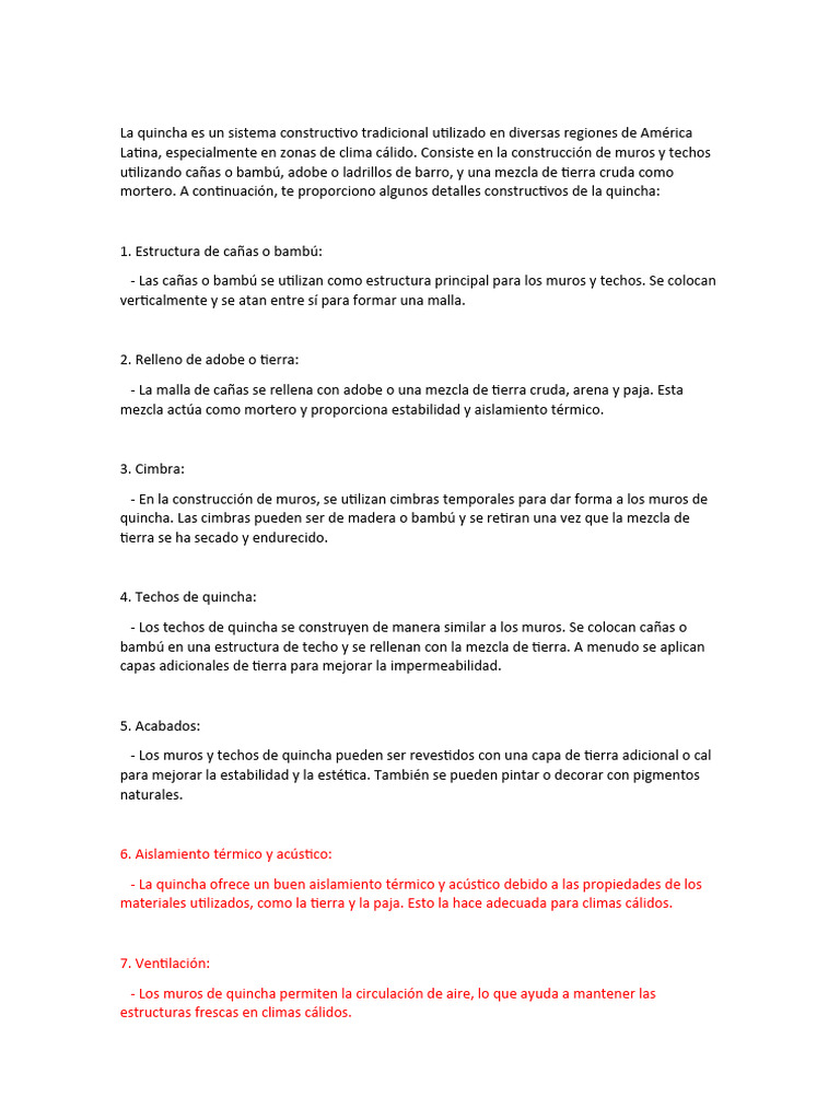 La Quincha Es Un Sistema Constructivo Tradicional | PDF | Ingeniero ...