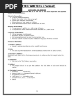Formal Letter Writing Guide | PDF