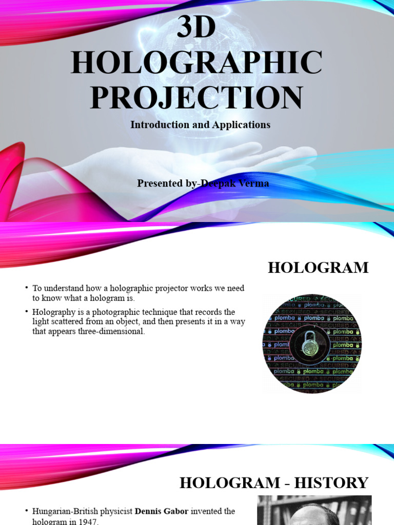 3D Holographic Projection Technology | PDF | Art | Technology & Engineering
