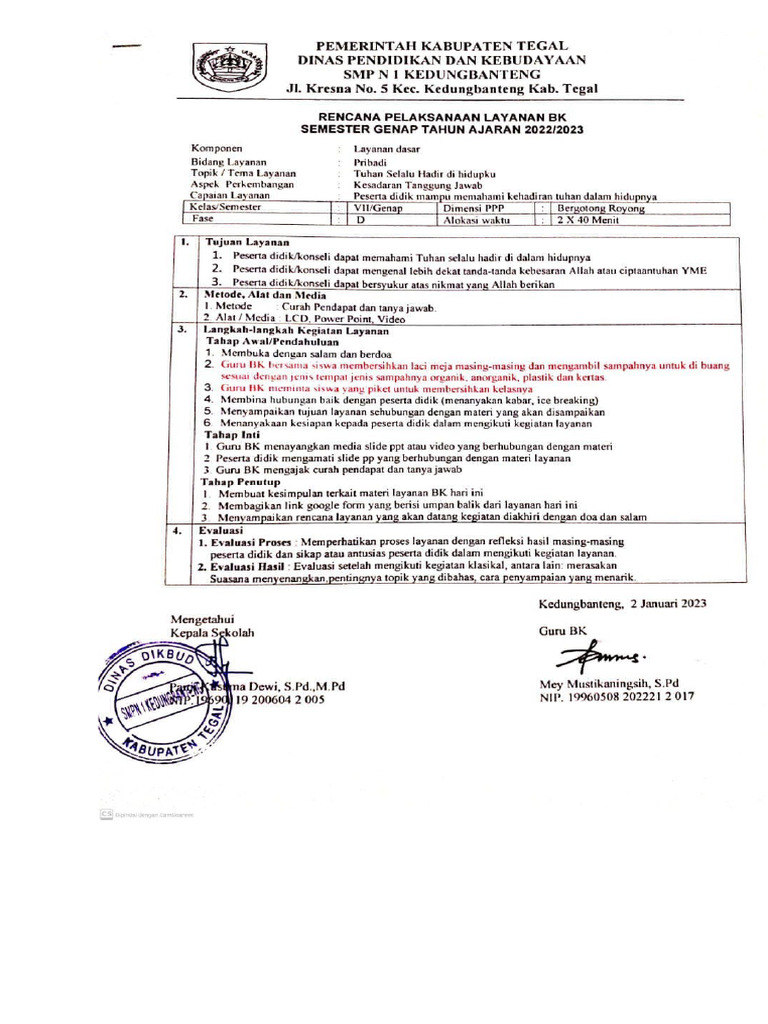 RPL 7 SMT 2 TH 2022-2023 (ADIWIYATA) | PDF