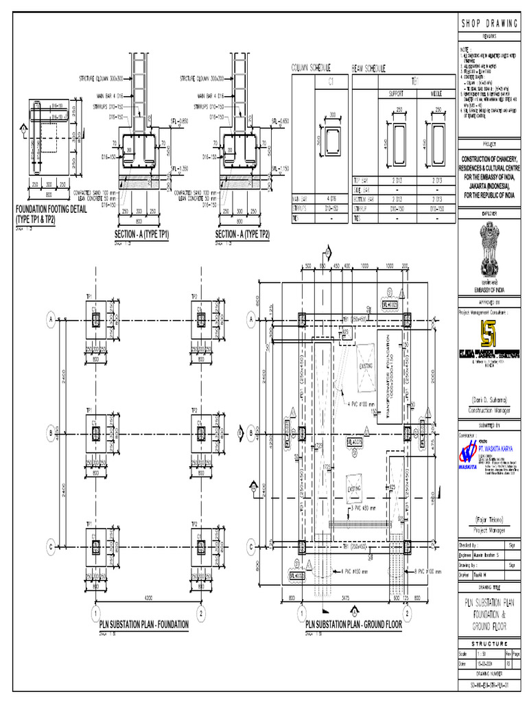 STR Gardu PLN - r3 | PDF | Building Engineering | Structural Engineering
