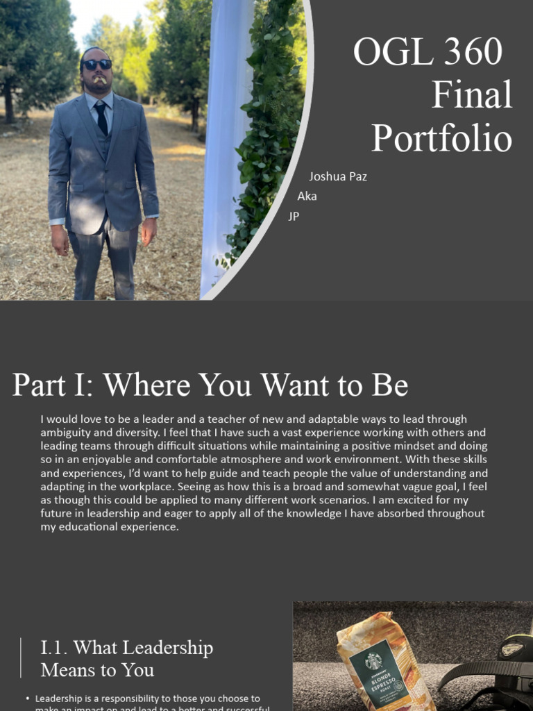 Ogl 360 Final Portfolio Paz Completed | Download Free PDF | Leadership | Experience