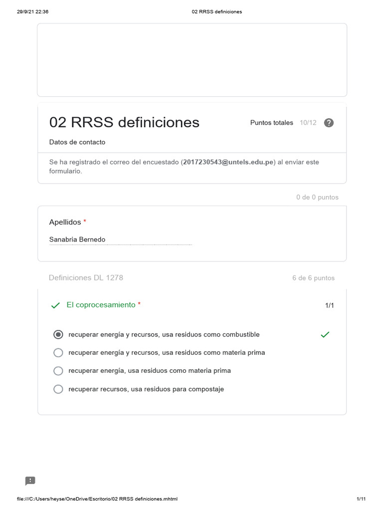 02 RRSS Definiciones | PDF | Residuos | Gestión de residuos