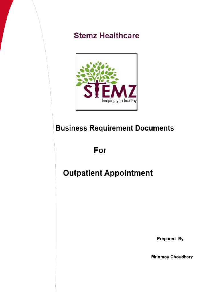 Stemz Healthcare-Outpatient Appointment | PDF | Websites | World Wide Web