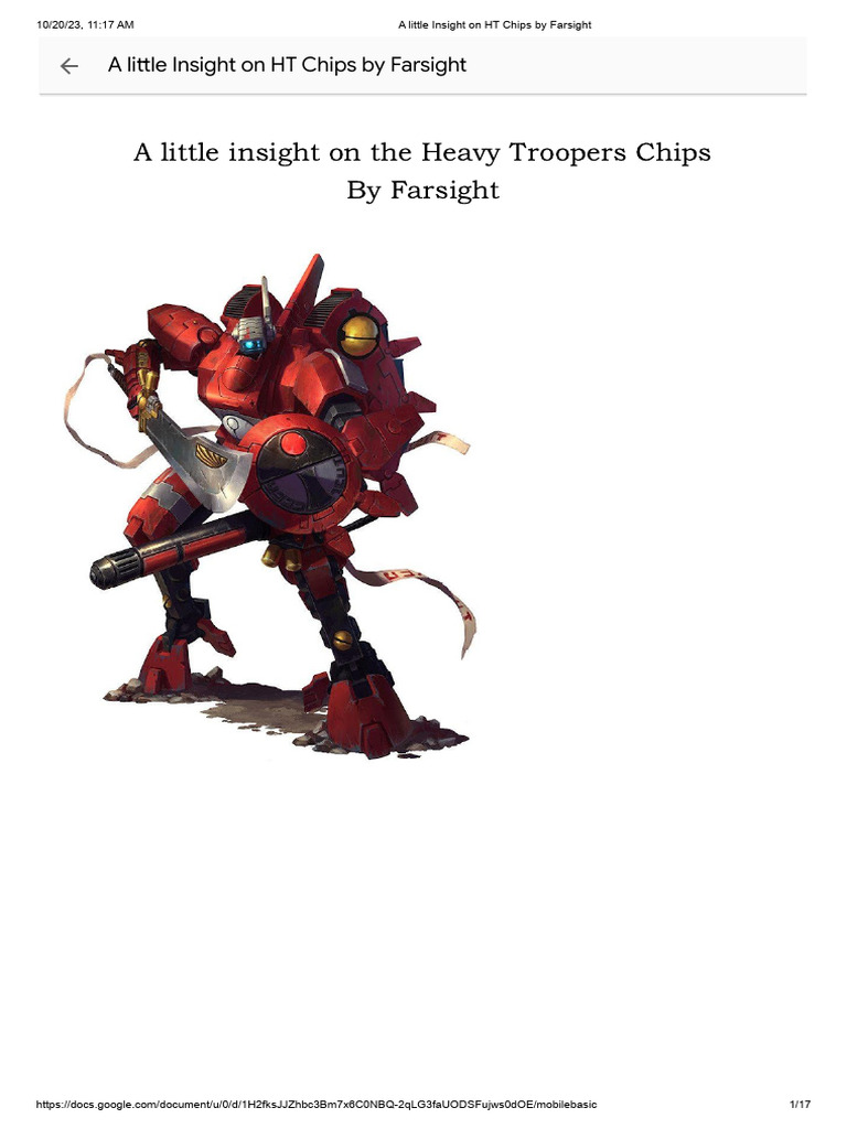 2023.10.20 Top War Battle Game - A Little Insight On HT Chips by ...