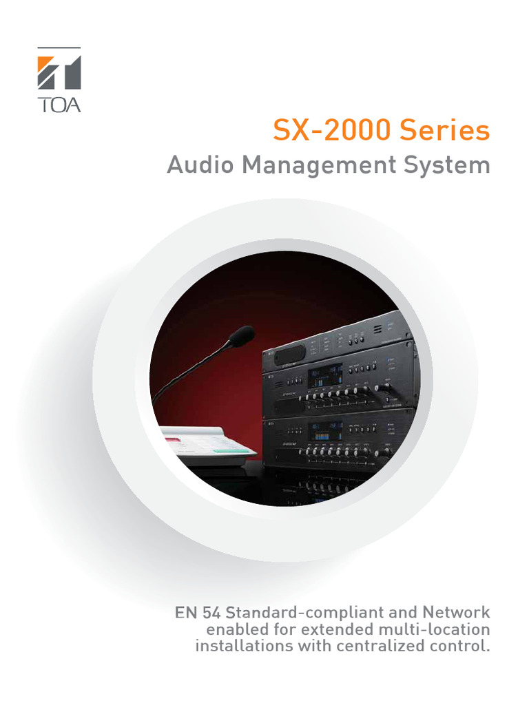 4759 SX 2000 Series Audio Management System Brochure Brochure | PDF ...