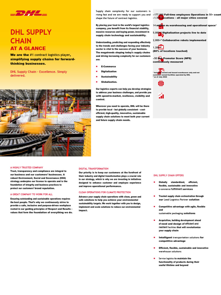 DHL Supply Chain Overview and Solutions | PDF | Supply Chain ...