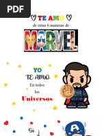Te Amo En Las 6 Maneras De Marvel Pdf Arte
