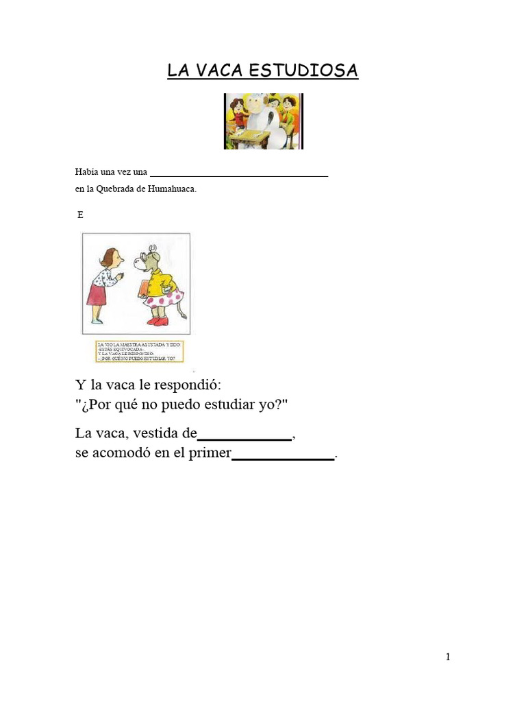 La Vaca Estudiosa | PDF