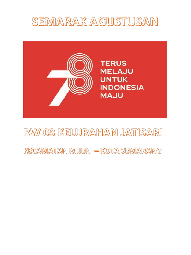 Proposal Lomba Agustusan RW 03 - 2023 | PDF