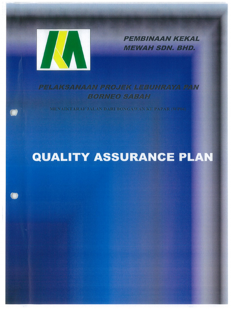 Quality Assurance Plan | PDF