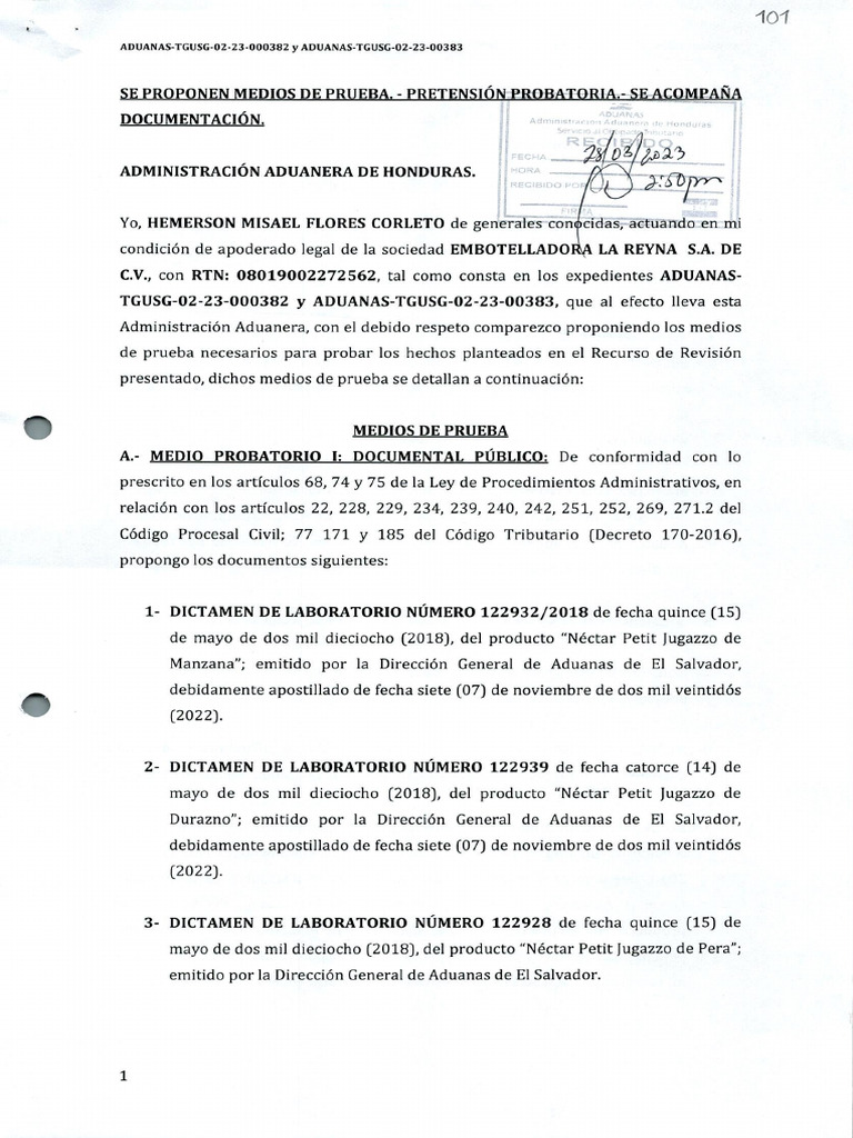 Medios Probatorios Administrativo | PDF