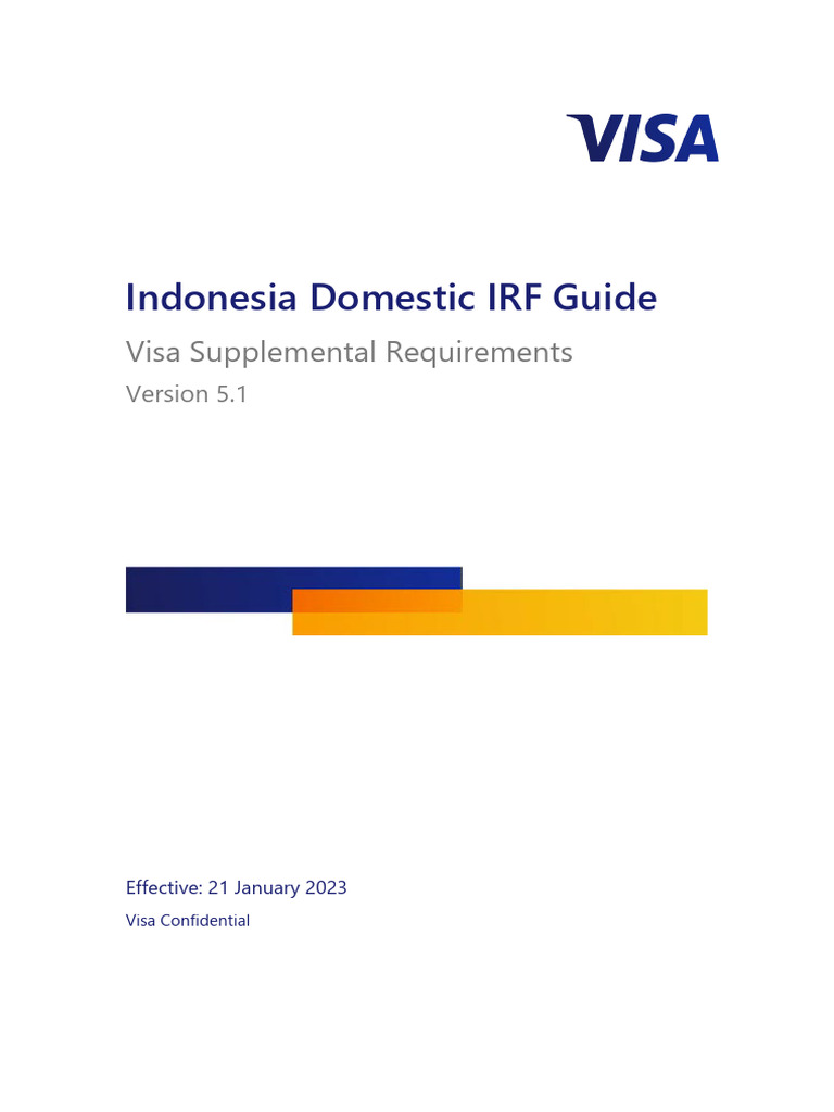 Indonesian Domestic IRF Guide | PDF | Credit Card | Visa Inc.