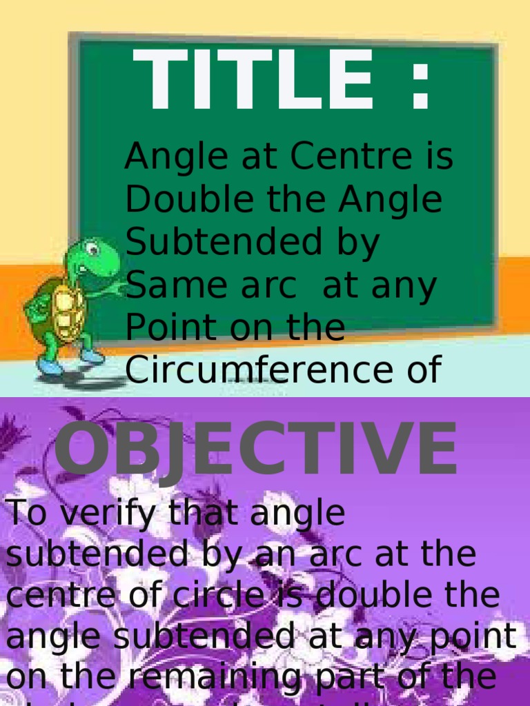 Angle at Centre vs Circumference Proof | PDF | Teaching Methods ...