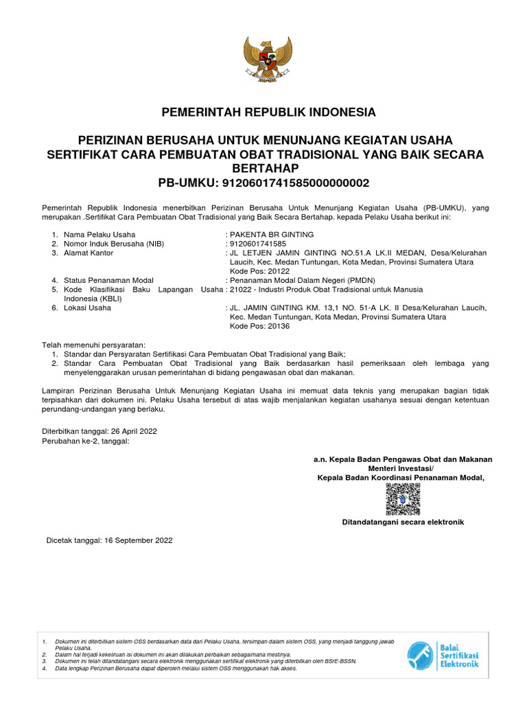 Sertifikat Cpotb Tahap 1 | PDF