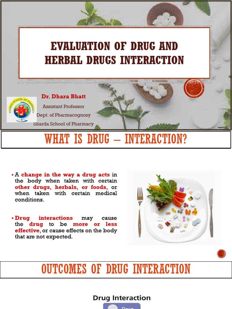 Herb Drug Interaction | PDF | Dietary Supplements | Cytochrome P450