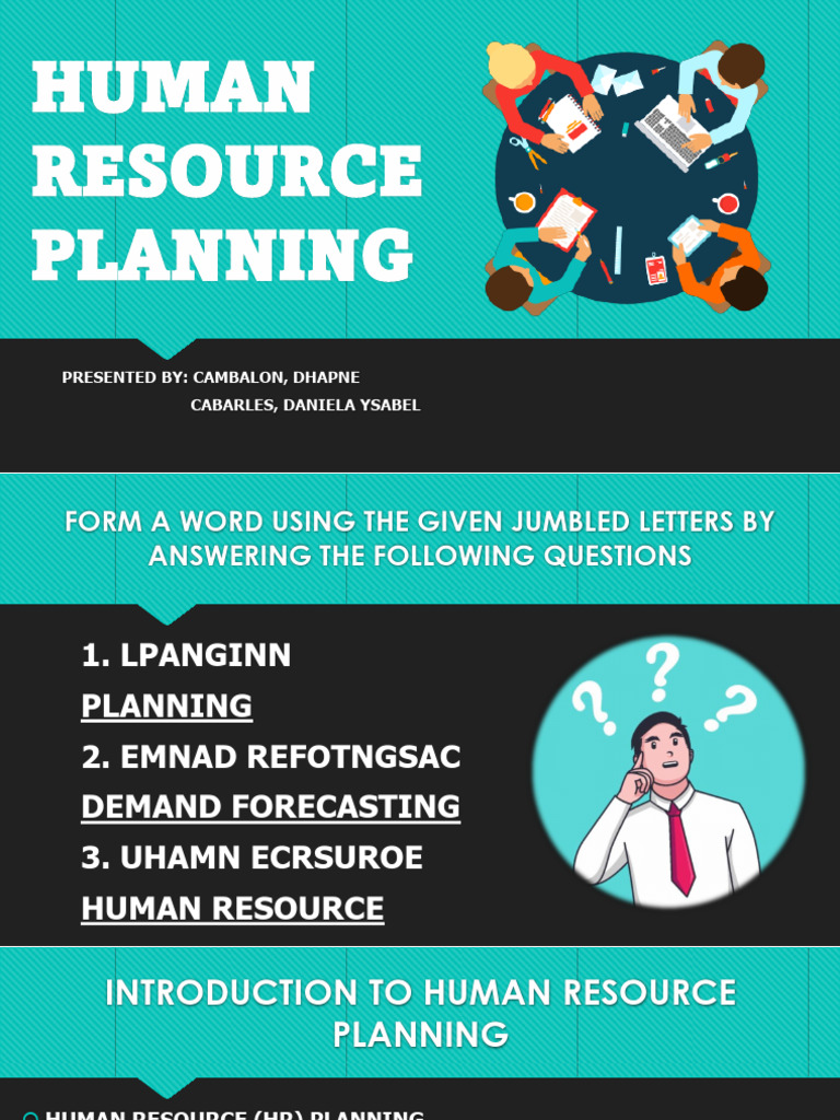 Unit 4 Human Resource Planning | PDF | Human Resource Management | Forecasting