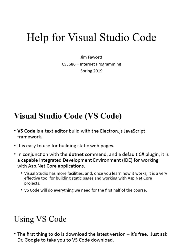 Help Visual Studio Code | PDF | Computing | Software