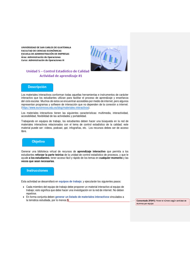 3 Actividad de Aprendizaje #1 Unidad 5 - Recursos Interactivos | PDF | Internet | Moodle