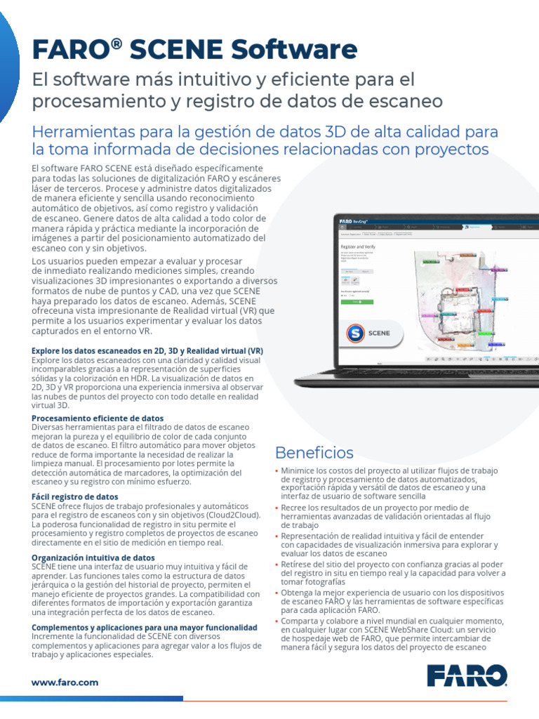 TechSheet SCENE Software SP | PDF | Realidad virtual | Software
