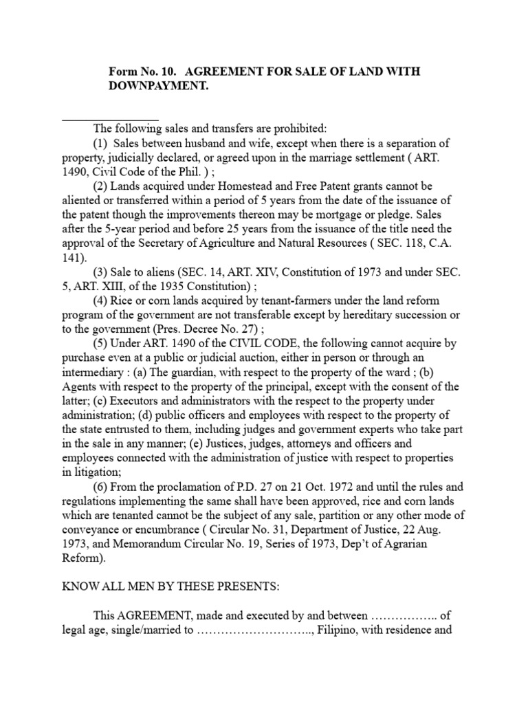 Form No. 10 | Download Free PDF | Private Law | Common Law