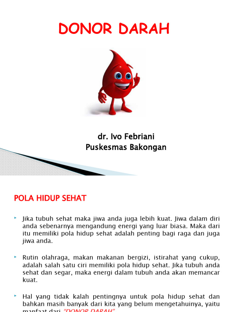 Materi Donor Darah | PDF