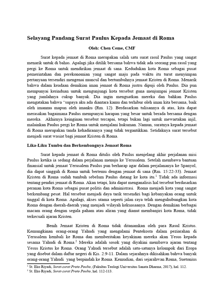 Rasul Paulus | PDF | Perjalanan | Agama & Spiritualitas