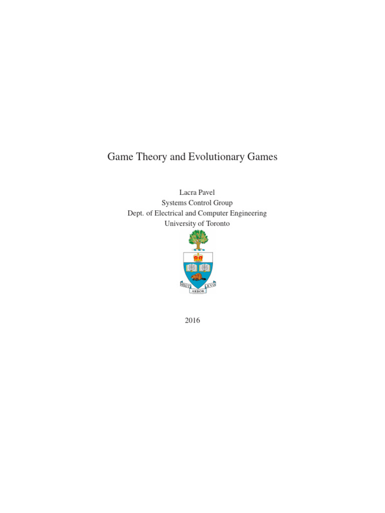 ECE1657PDFNotesGTEGT 2016 | PDF | Game Theory | Computer Network