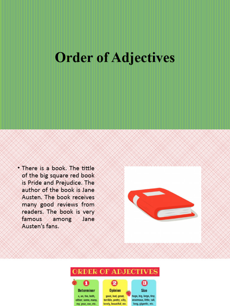 Order of Adjectives Explained | PDF
