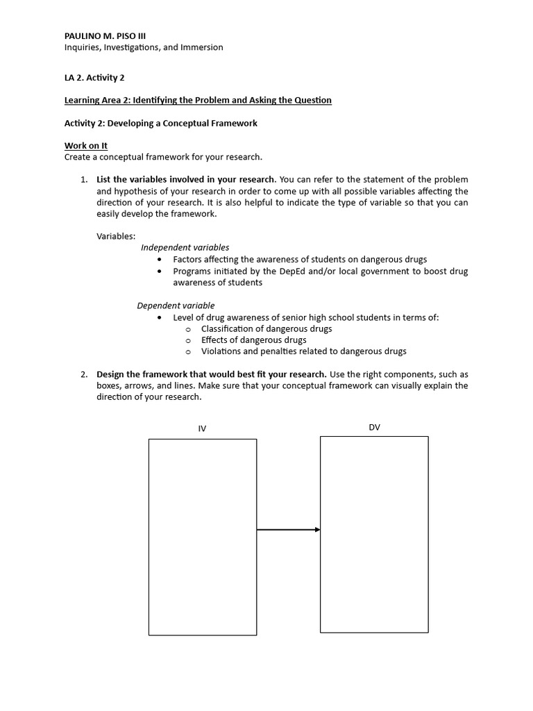 Learning Area 2 - Activity 2 - Paulino Piso III | PDF | Variable ...