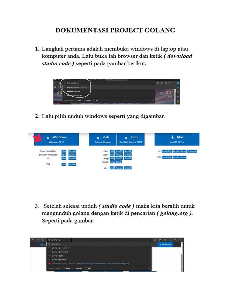 Dokumentasi Golang | PDF