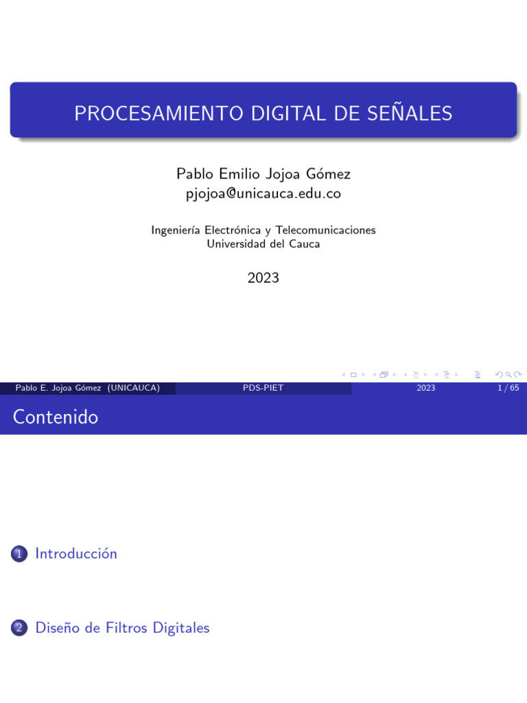 Pds 2023 | PDF | Electrónica | Compresión de datos