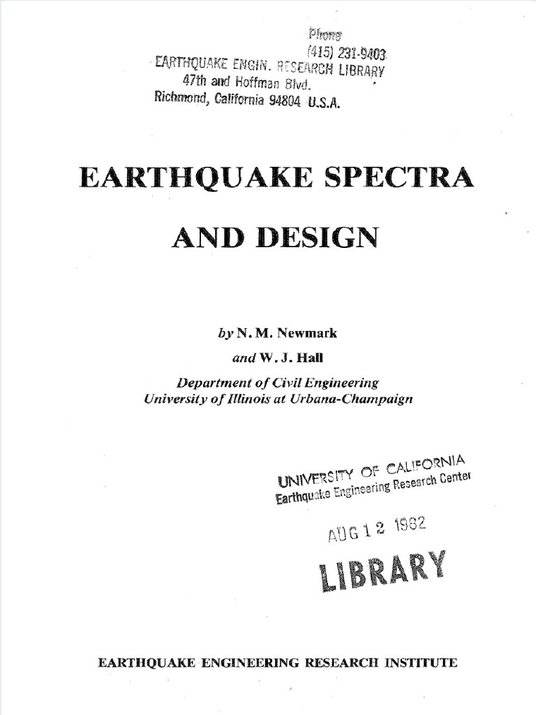 Earthquake Design for Engineers | PDF | Earthquakes | Strength Of Materials
