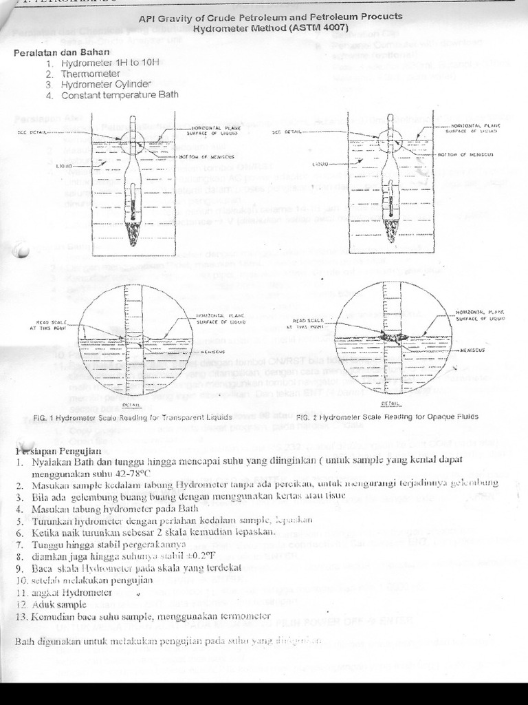 API Gravity of Crude Petroleum and Petroleum Procucts Hidrometer Method ...