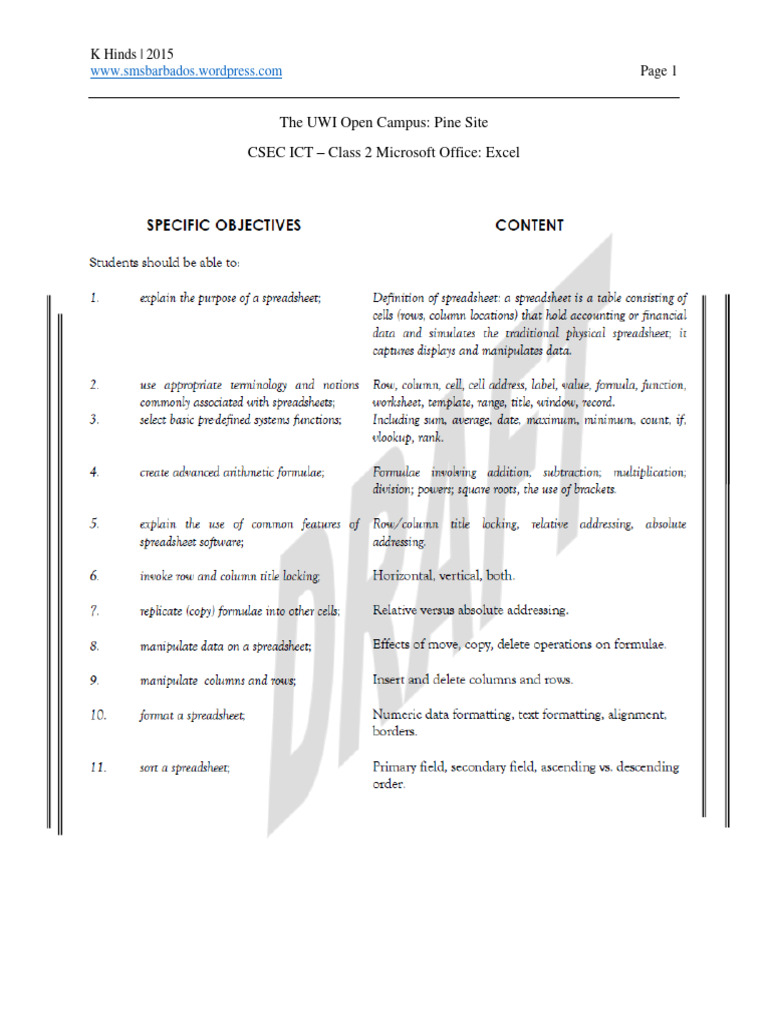 Ms Excel Lect 7 pt1 | PDF | Spreadsheet | Microsoft Excel