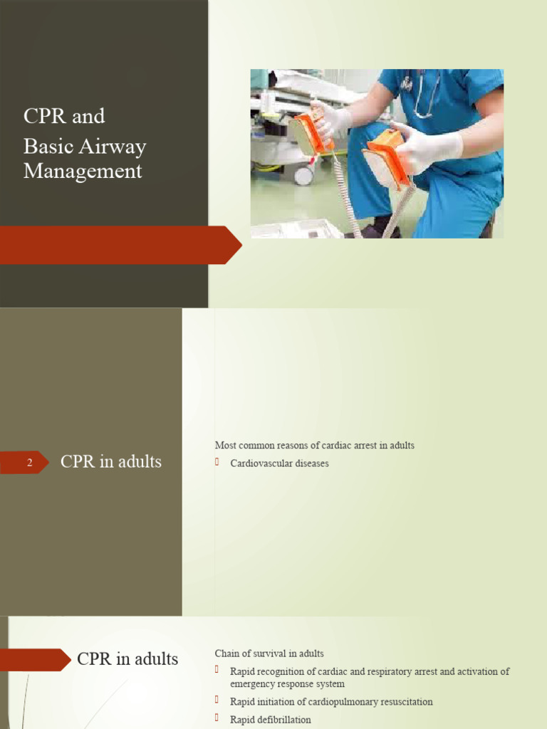 1 CPR and Basic Airways | PDF | Cardiopulmonary Resuscitation | Cardiac ...
