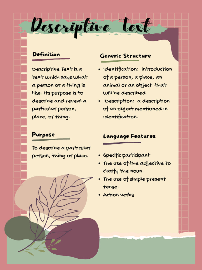 Estetis Infografis Descriptive Text | PDF | Linguistics | Languages