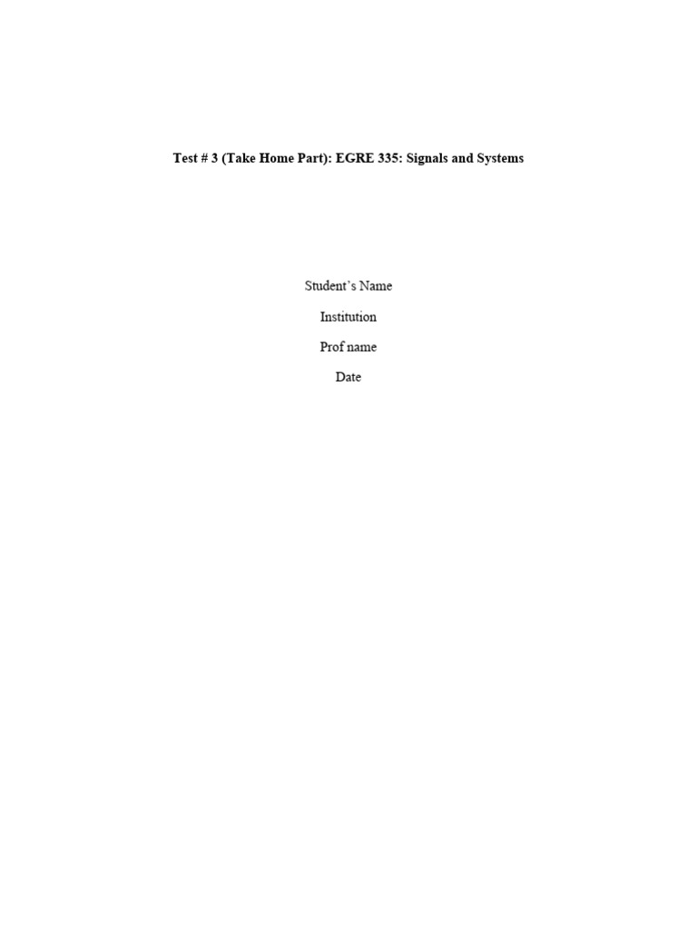 VSignals and Systems | PDF | Low Pass Filter | Filter (Signal Processing)
