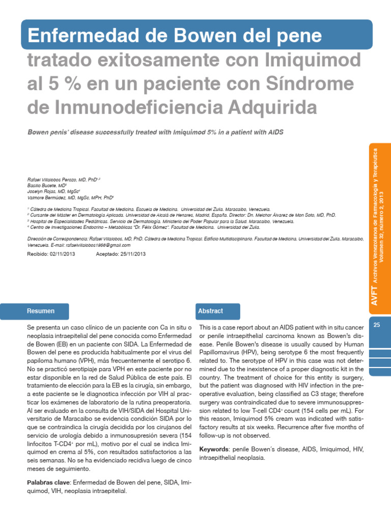 Enfermedad de Bowen | PDF | Biología | Ciencias de la Salud