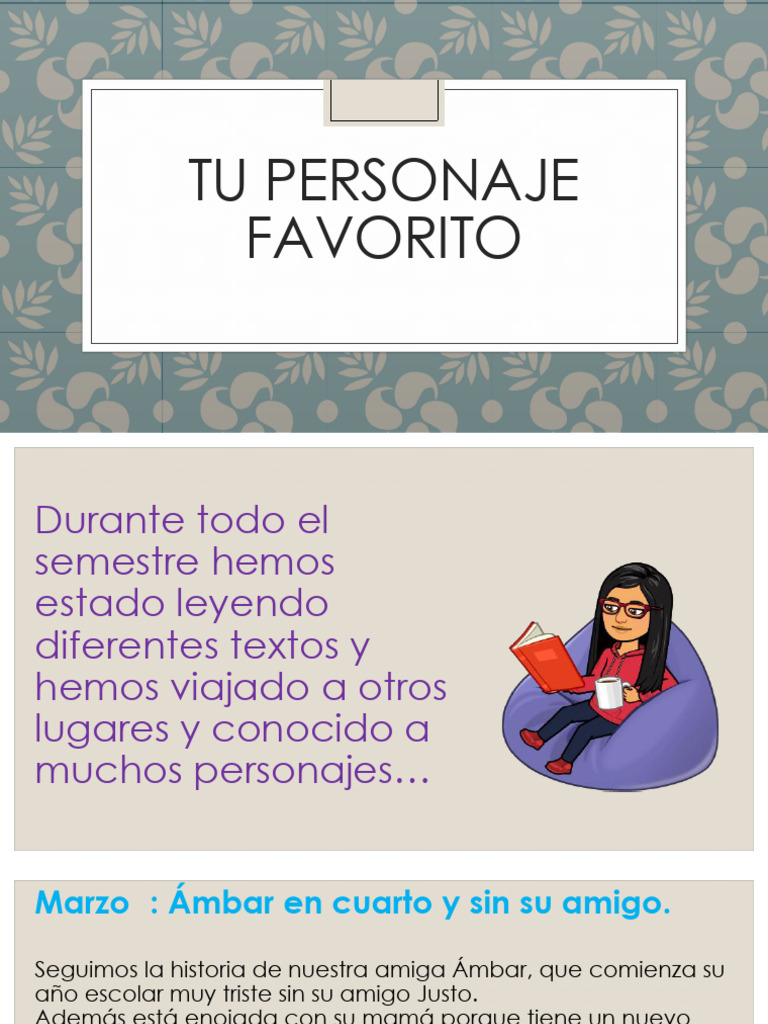 Tu Personaje Favorito | PDF