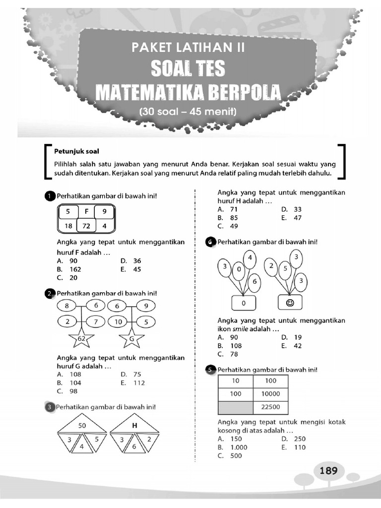 Paket 2 Pola Angka | PDF