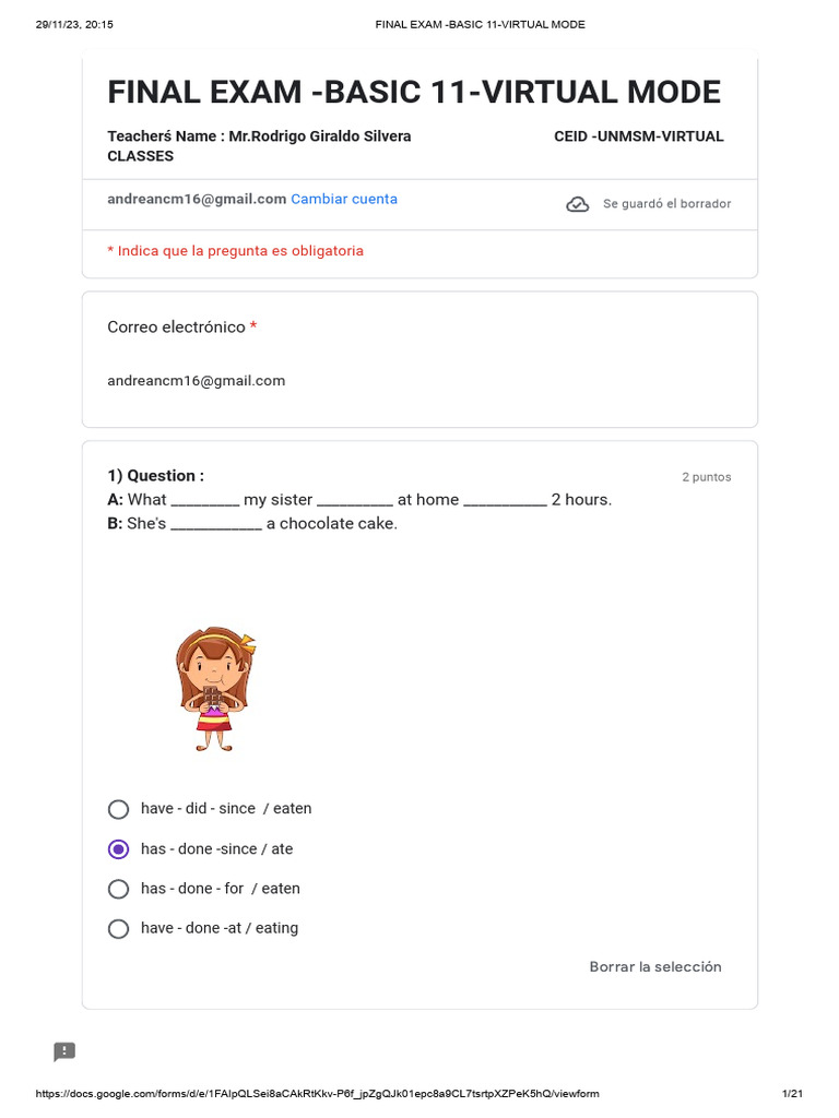 Final Exam - Basic 11-Virtual Mode | PDF | Linguistics | Linguistic Typology